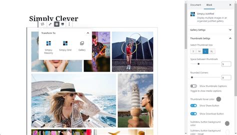 gallery blocks with lightbox image gallery html5 video youtube