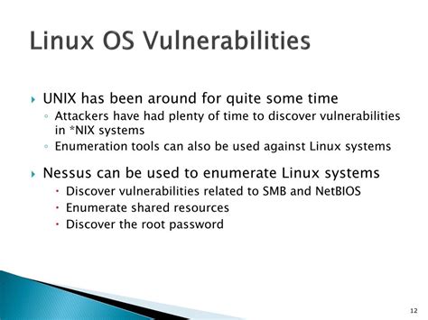 Ppt Linux Operating System Vulnerabilities Powerpoint Presentation