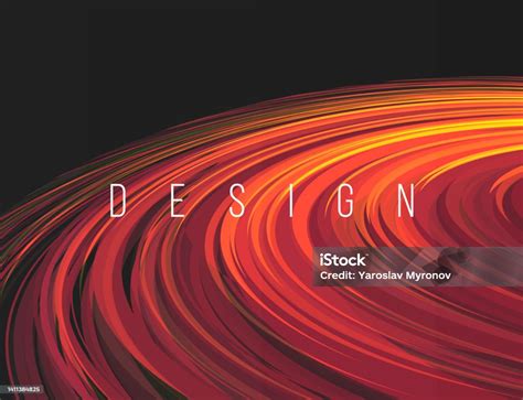 회전하는 선의 반지의 추상적 인 공간 배경 둥근 원으로 만든 행성 벽지 디자인 기술 포스터 3차원 형태에 대한 스톡 벡터 아트 및 기타 이미지 Istock