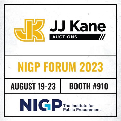 Jj Kane Auctions On Linkedin Come Find Us At The Nigp The Institute