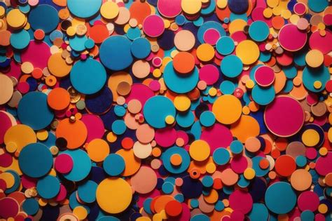 Premium Ai Image Abstract Colorful Circles Background Look For Circles