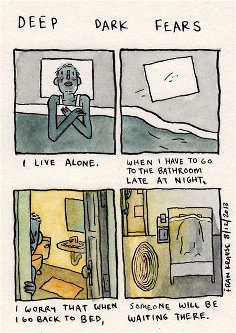 Fran Krause Illustrates Peoples Deepest And Darkest Fears Art Sheep