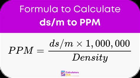 Ds M To PPM Calculator Online