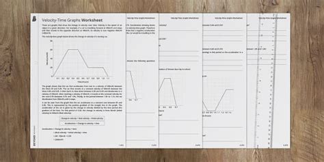 Velocity Time Graphs Worksheet Teacher Made Twinkl