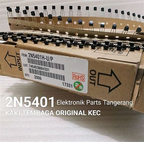 10 Buah Transistor 2n5401 Original Kaki Tembaga Transistor 2n 5401 Ic Transistor 2n5401 Pnp