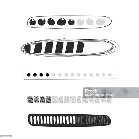 로딩 바를 설정하고 흰색 배경에 분리된 낙서 스타일로 진행합니다 표시기 손으로 그린 선 스케치 벡터 그림 밈에 대한 스톡 벡터 아트 및 기타 이미지 Istock