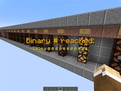 32 Bit Binary Counter Read Write Minecraft Map