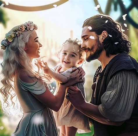 На фан артах по «Игре престолов показали как могли выглядеть дети Джона Сноу и Дейенерис Таргариен