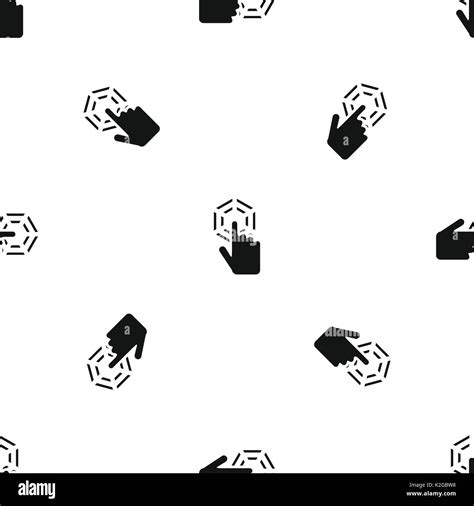 Click Pattern Seamless Black Stock Vector Image And Art Alamy