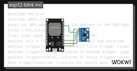 Mpu6050 Ino Copy 2 Wokwi ESP32 STM32 Arduino Simulator