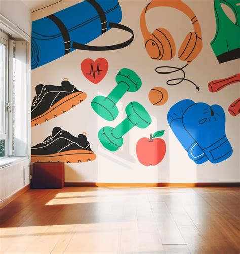 Gym Class Fotobehang 100 Pvc Vrij En Niet Tig In 2025 Mural