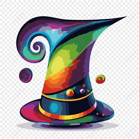 마법의 모자 벡터만화상표클립 아트 Png 일러스트 무료 다운로드 Lovepik