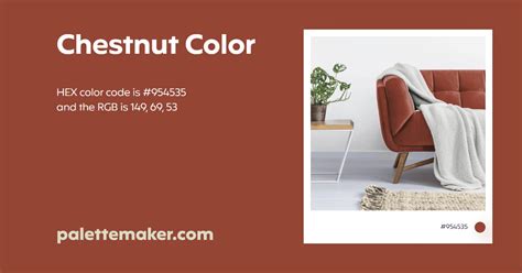 Chestnut Color Hex 954535 Meaning And Live Previews Palettemaker