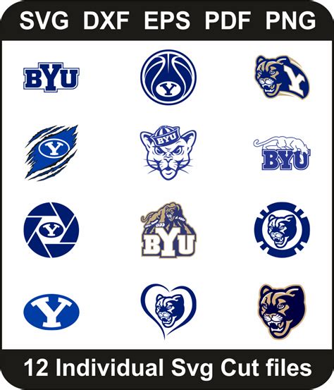 Byu Cougar Svg Bundle Byu Cougar Football Png Pack