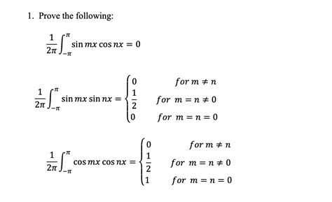 Solved 1 Prove The Following