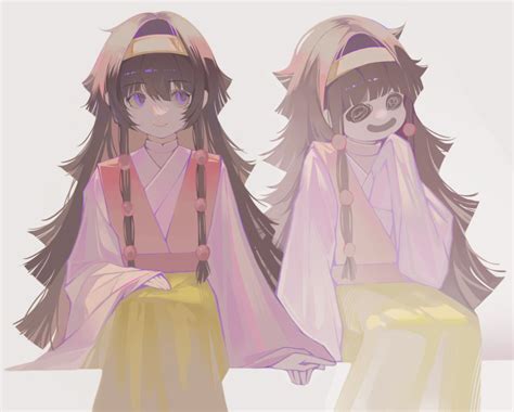 Safebooru 2others Alluka Zoldyck Ambiguous Gender Bangs Black