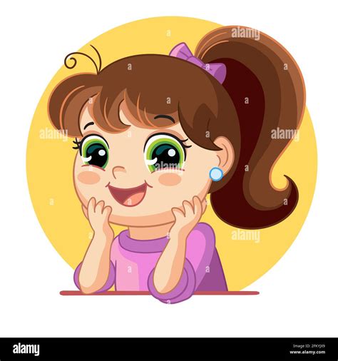 A Happy Girl Clipart Face