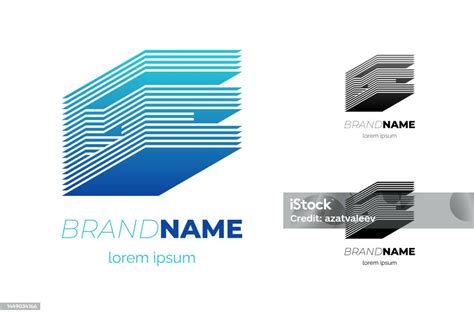 초기 Ge 추상 3d 줄무늬 문자 진행 기술 비즈니스 아이덴티티 로고 개념입니다 G E 관점 3 차원 브랜드 로고 벡터 격리된 모노그램 템플릿 3차원 형태에 대한 스톡 벡터