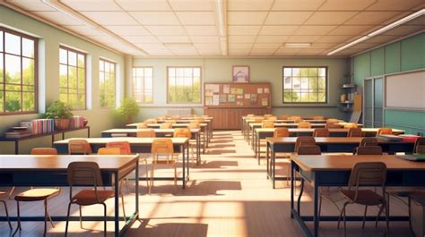 Generic Classroom Of Elementary Or Middle School Offline Studying 3d