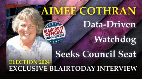 Blairtoday Exclusive Cothran Champions Transparency In Council Bid Blair Nebraska News