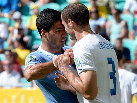 Luis Suárez Bite Suarez Tried To Bite Giorgio Chiellini A Year