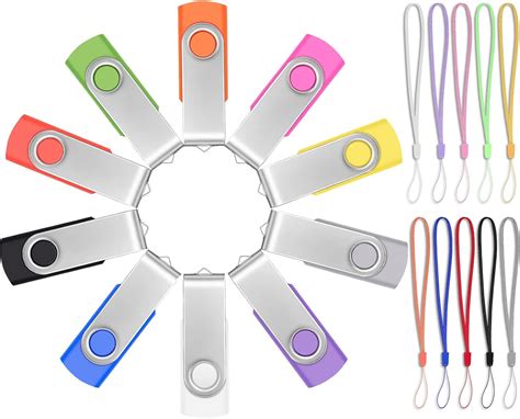 Amazon Com FEBNISCTE 8GB USB 3 0 Flash Drive Bulk 10 Pack Thumb Drives Foldable 8 GB USB3 0