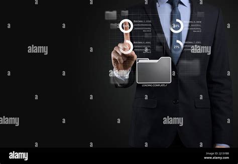 Business Developer Hand Using Board Framework On Virtual Modern Computer Showing Innovation