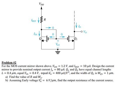 Solved VDD IREF R Lo Ovo Ipi V Vos Problem Chegg Com