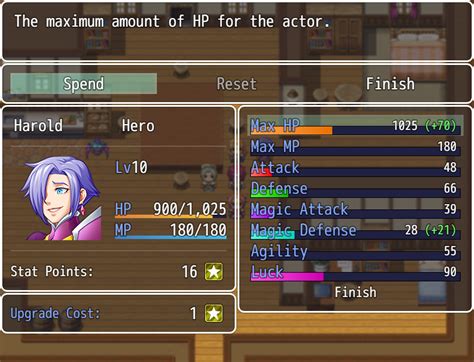 Stat Distribution MV Plugin RPG Maker MZ Plugins