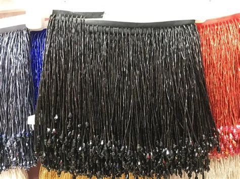 Черный тяжелый шарик бахрома кисточка отделка для танцевального костюма от кутюр платье отделка