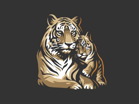 Tigers By Sergey Kovalenko On Dribbble