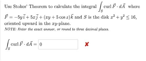solved use stokes theorem to calculate the integral
