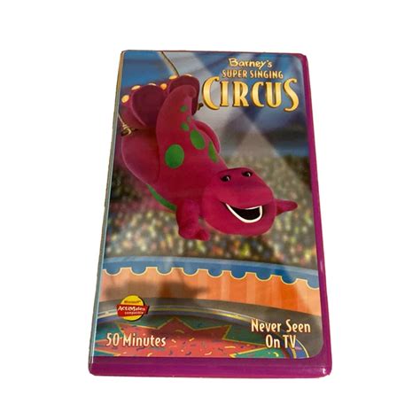 Barney Super Singing Circus Dincan Brannan Tim Dever Clamshell Vintage Vhs 2000 £18 62 Picclick Uk