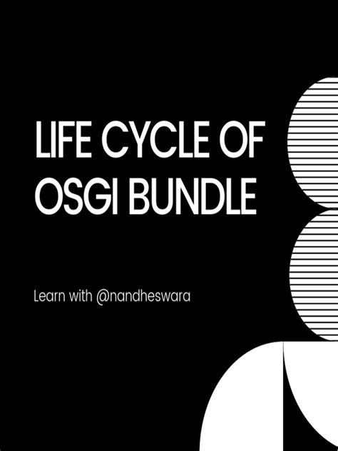 Life Cycle Of Osgi Bundle Pdf