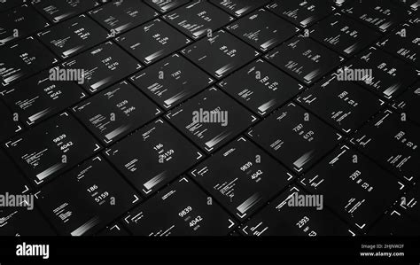 3d Cells With Numbers Animation Futuristic Background With Computer