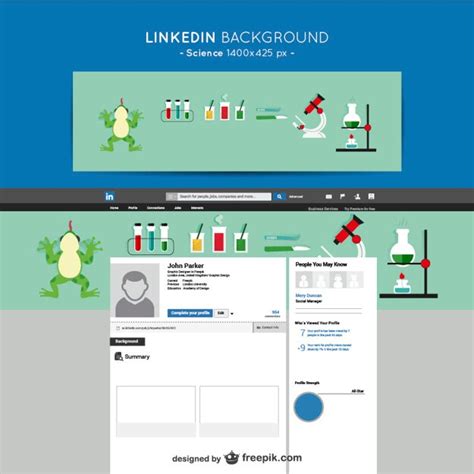 Linkedin наука фон Бесплатно векторы