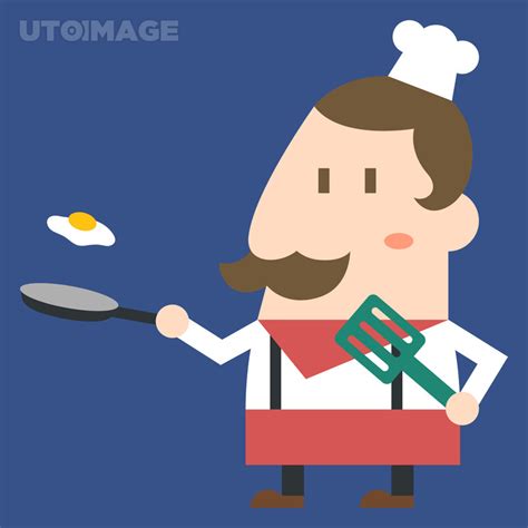 유토이미지 요리사캐릭터001
