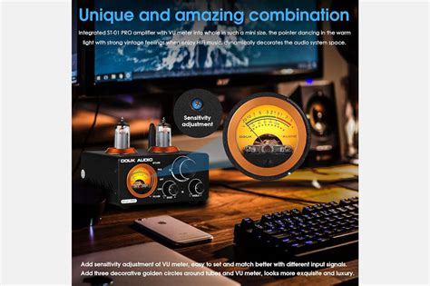 Douk Audio St 01 Pro Bluetooth Amplifier With Vu Meter Audiophile