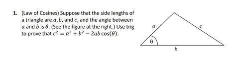 Solved Dot Product And Cross Product Law Of Cosines Suppose