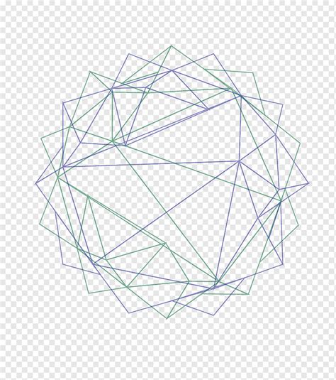 다각형 선 형상 유클리드 추상 형상 배경 녹색 및 파랑 문자열 그림 각도 삼각형 대칭 Png Pngwing