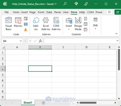 How To Hide And Unhide Status Bar In Excel Easy Methods