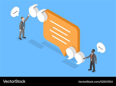 3d Isometric Flat Of Quote Royalty Free Vector Image