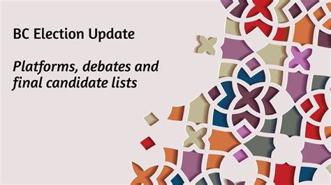 October 1 Platforms Debates And Final Candidate Lists