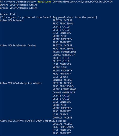 Adminsdholder Permissions Active Directory Cyber Security