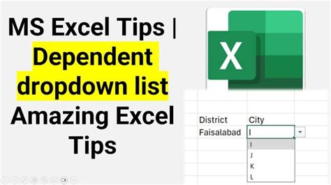 Abrar Hussain On Linkedin Ms Excel Tips Dependent Dropdown List In Ms Excel Amazing Tip For