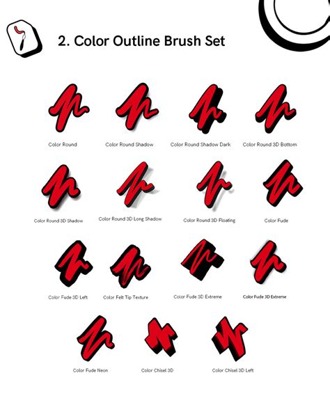 Outline Pack Outline Brushes For Procreate Extended Snooze One