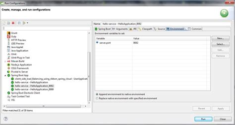 How To Start Single Spring Boot Microservice On Multiple Ports In Sts