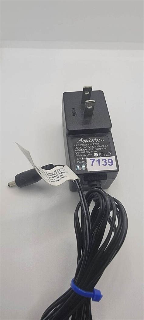 Actiontec Power Supply 12v Model Mt12 Y120100 A1 Ebay