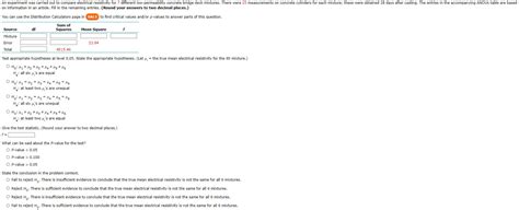 Solved Test Appropriate Hypotheses At Level 005 State The
