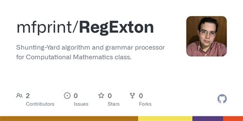 Github Mfprintregexton Shunting Yard Algorithm And Grammar Processor For Computational